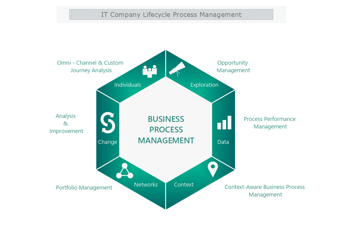 IT Company Lifecycle Process Management Template | MyDraw